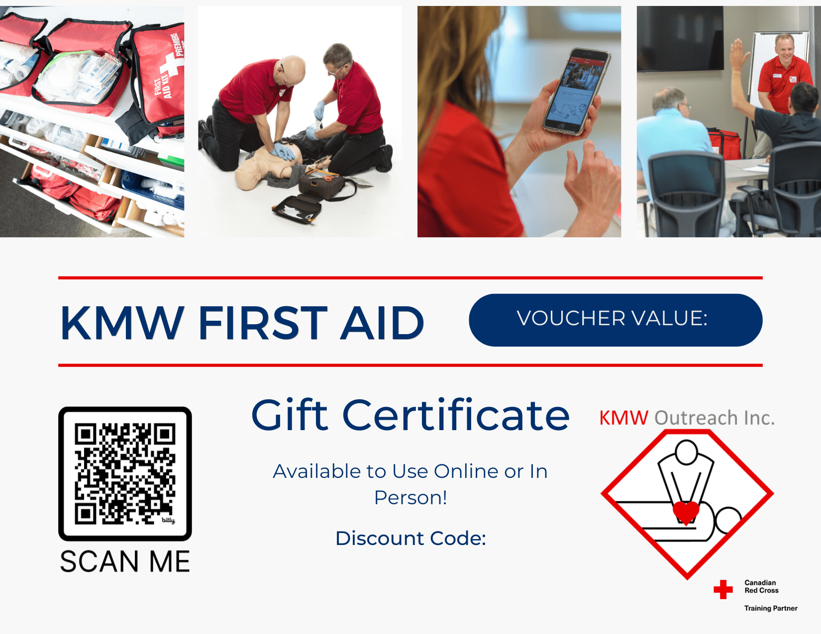 KMW Outreach First Aid Gift Certificates – KMW Outreach Inc.